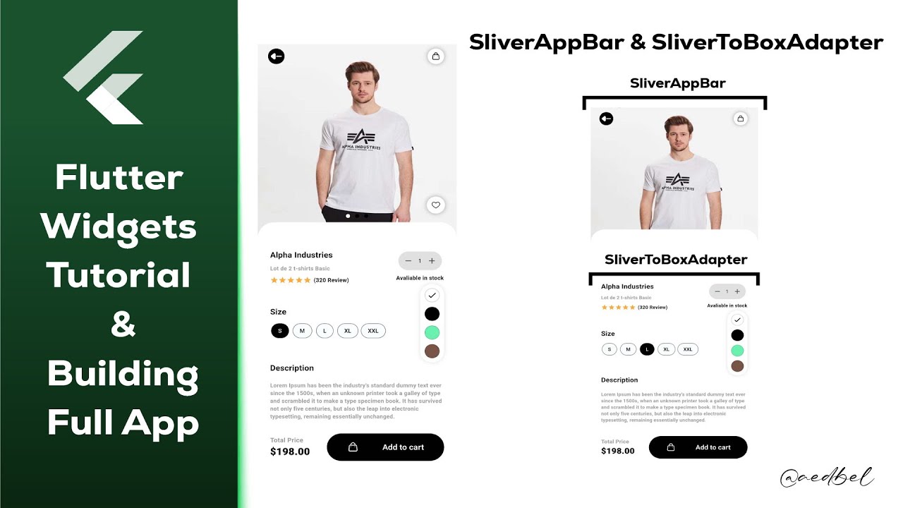 Flutter Sliverappbar Slivertoboxadapter Widgets Building Full App