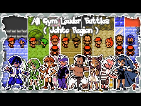 Pokémon Silver All Gym Leader Battles Johto Youtube