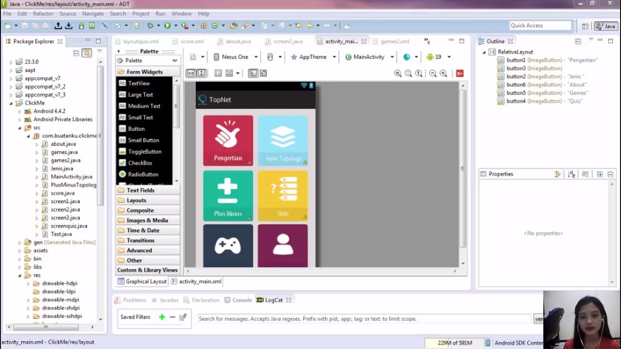 Android Developer Tools Eclipse Making An Android Apps Youtube