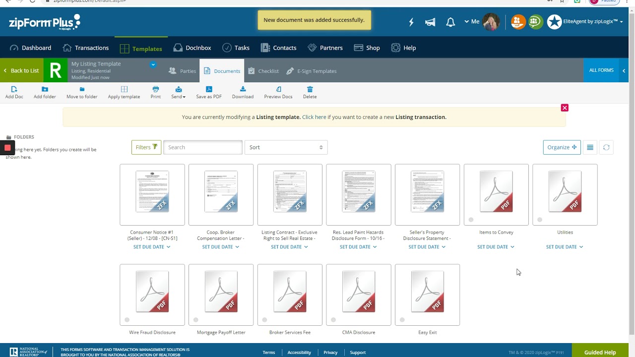 Zipforms Template Set Up Part 1 Youtube