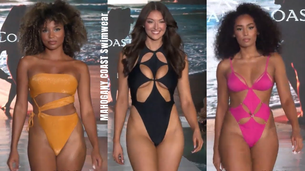 2024 Bikini Models In Slow Motion At Mahogany Coast Swimwear Show Pt1
