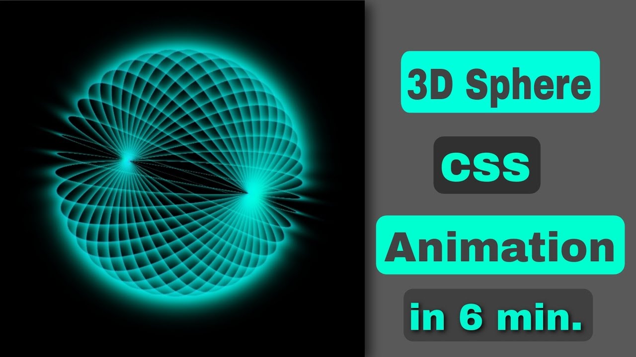 Pure Css 3d Sphere Animation 3d Sphere Animation Youtube Viral