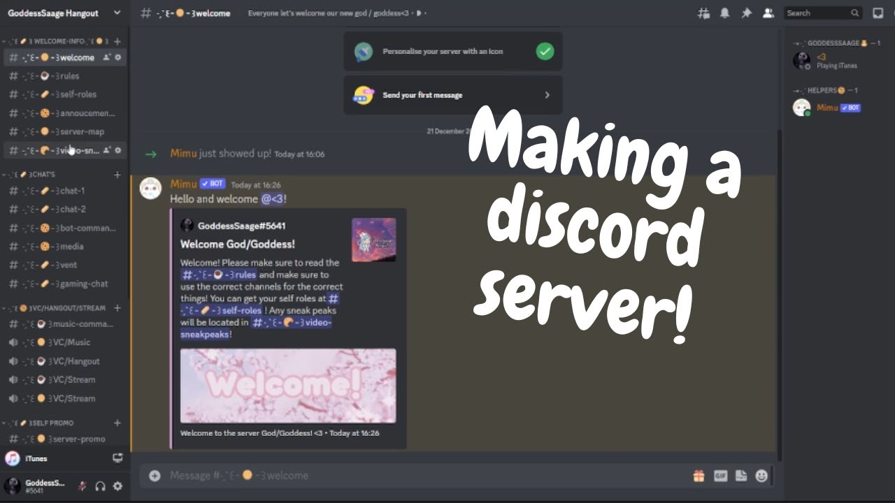 Making A Discord Server Youtube