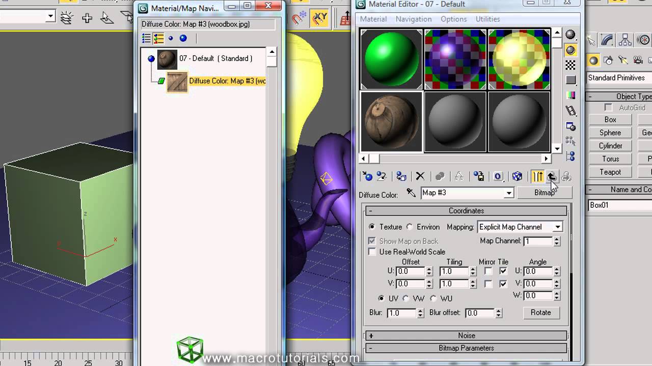 3d Studio Max Tutorial Como Aplicar Materiales A Un Objeto 3d
