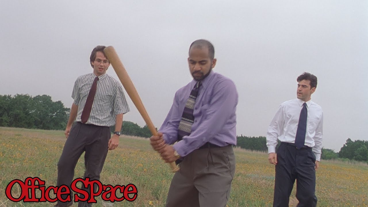 Office Space 1999 Destroying The Printer Youtube
