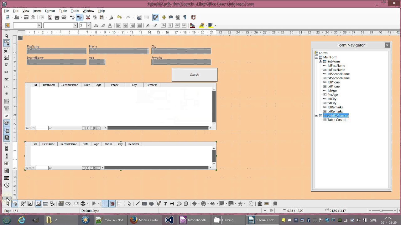 Libreoffice Base Tutorial Part 2 Youtube