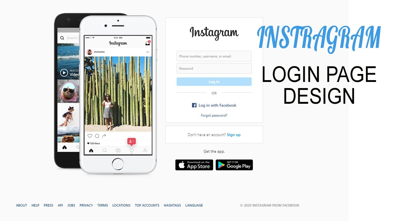 Instagram Login Page Design Part 2 With Html Css Bootstrap 5