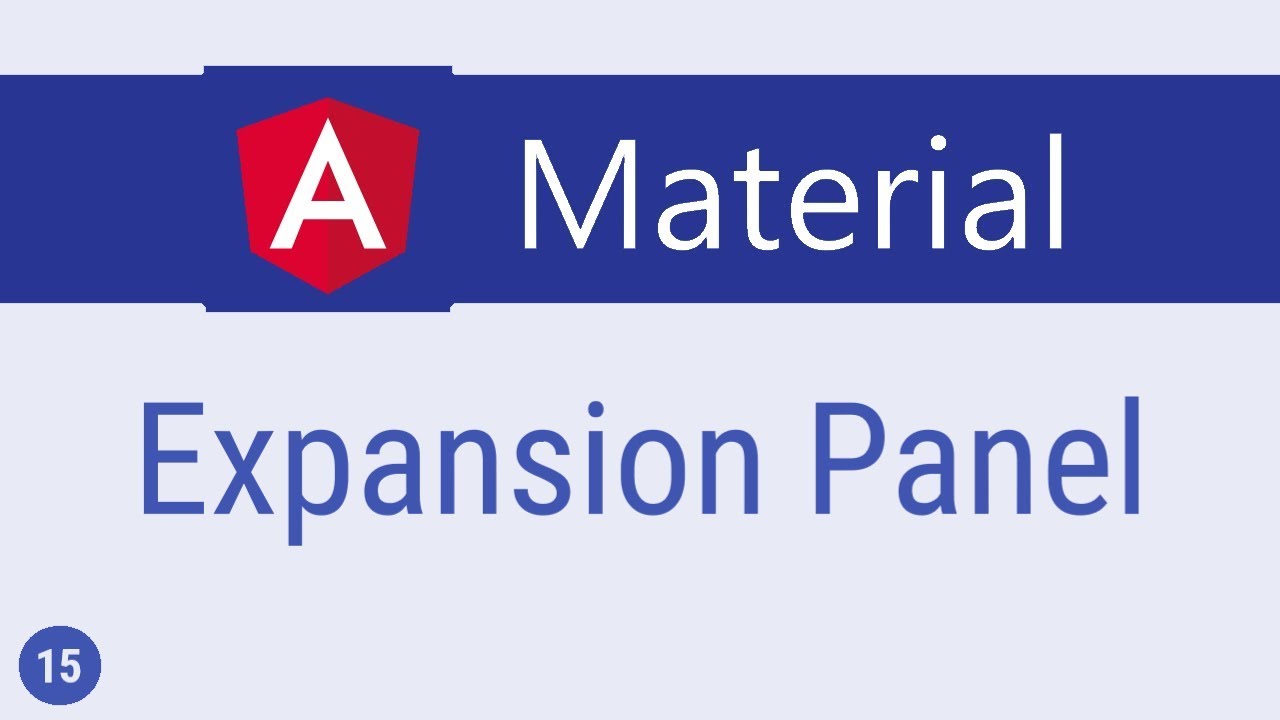 Angular Material Tutorial 15 Expansion Panel Youtube