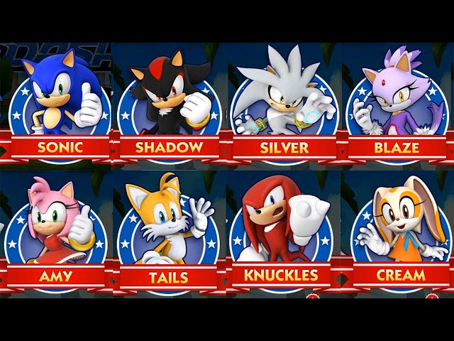 Sonic The Hedgehog Blaze Cream Dr Eggman Knuckles Rouge Sega