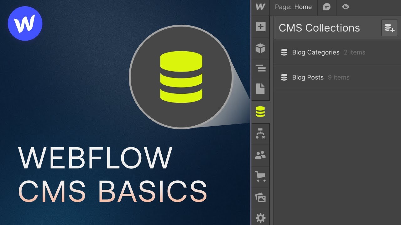 Webflow Cms Tutorial For Beginners Youtube
