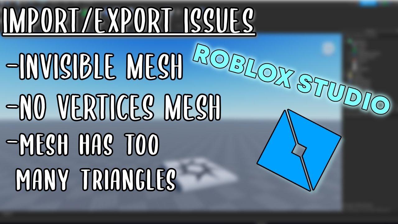 Roblox Studio Import Export Issues Fix Roblox Studio Youtube
