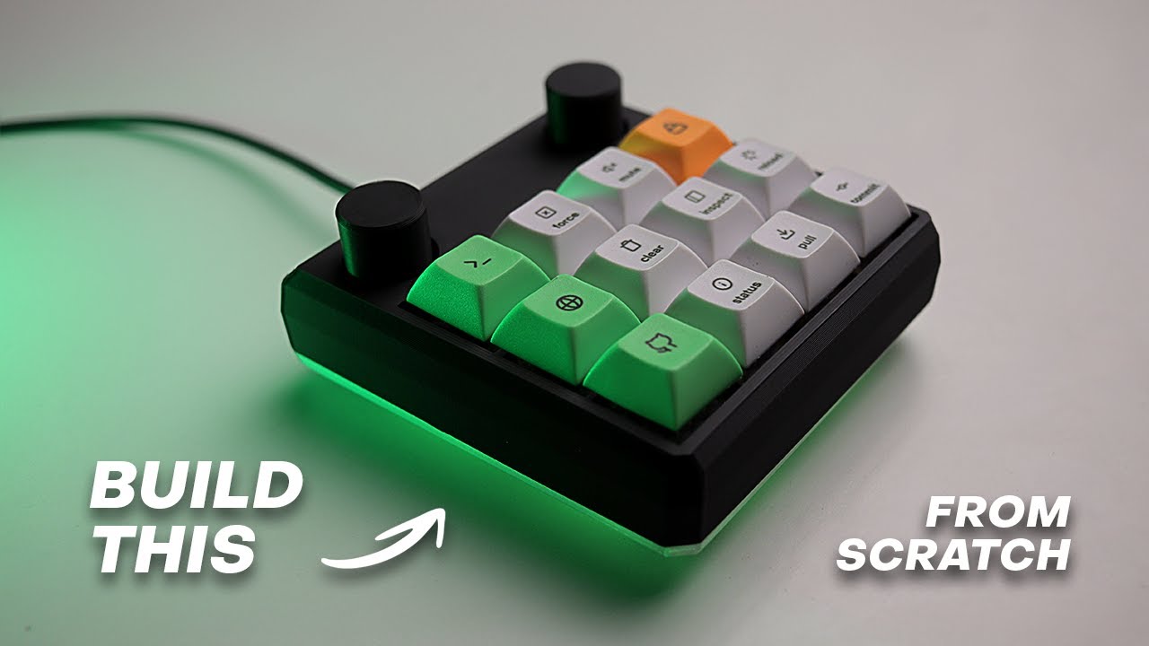 Diy Macro Pad Keyboard Build From Scratch With Custom Pcb And