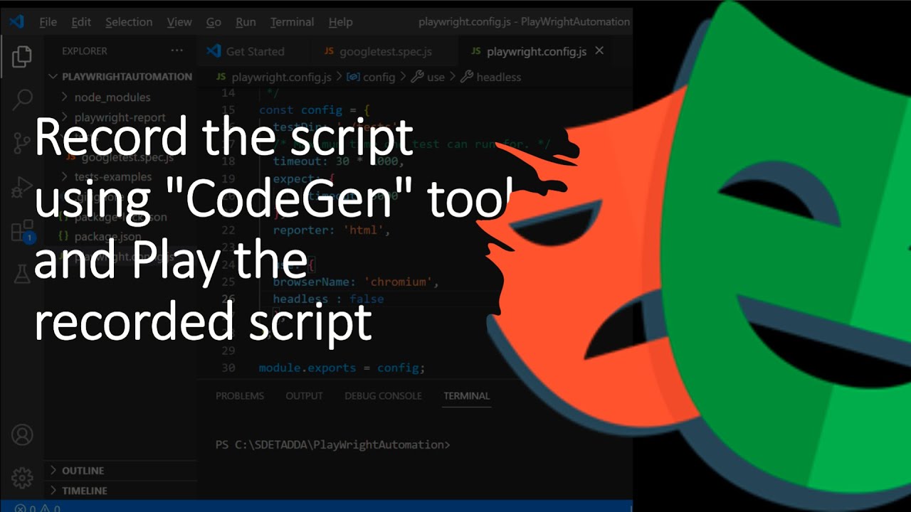 Record The Script Using Codegen Tool And Play The Generated