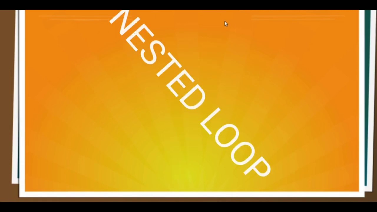Nested Loop Youtube