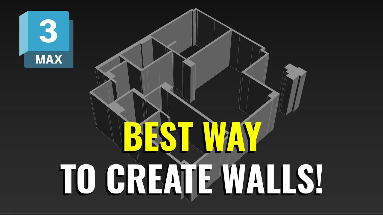 Best Way To Modeling Walls In 3ds Max Youtube
