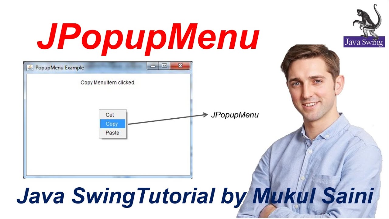 37 Java Swing Tutorial Jpopupmenu In Java Youtube