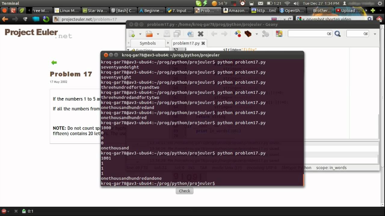 Project Euler Problem 17 Youtube
