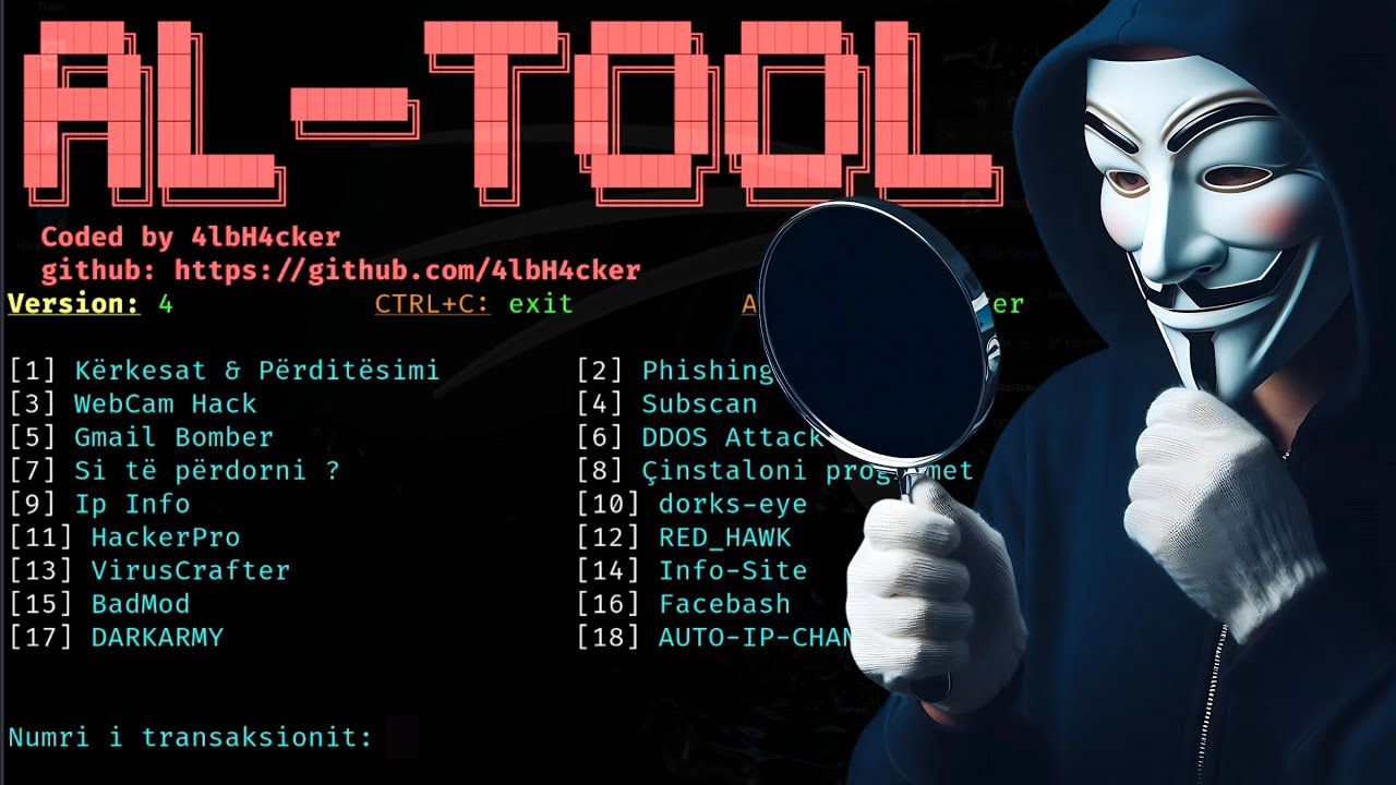 New All In One Albanian Hacking Tool Complete Tutorial Youtube