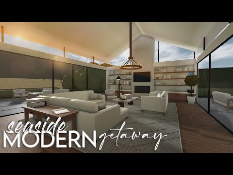 Bloxburg Seaside Modern Getaway 250k House Build Youtube