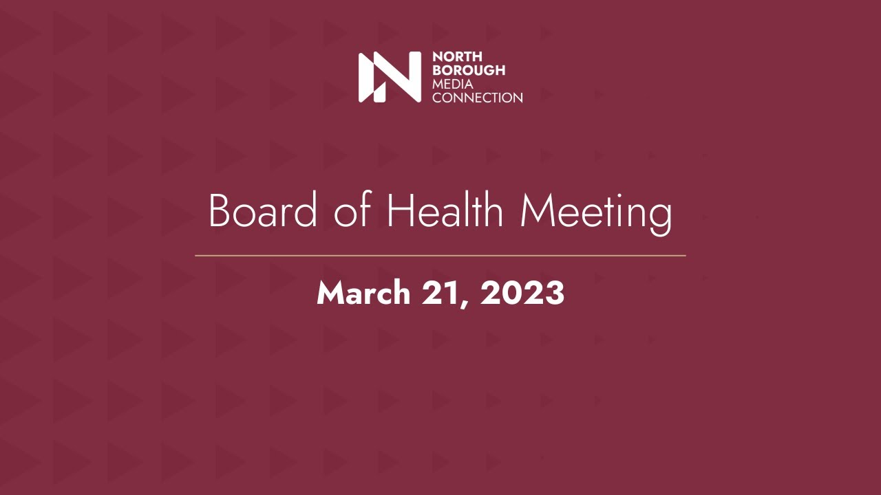 Board Of Health Meeting March 21 2023 Youtube