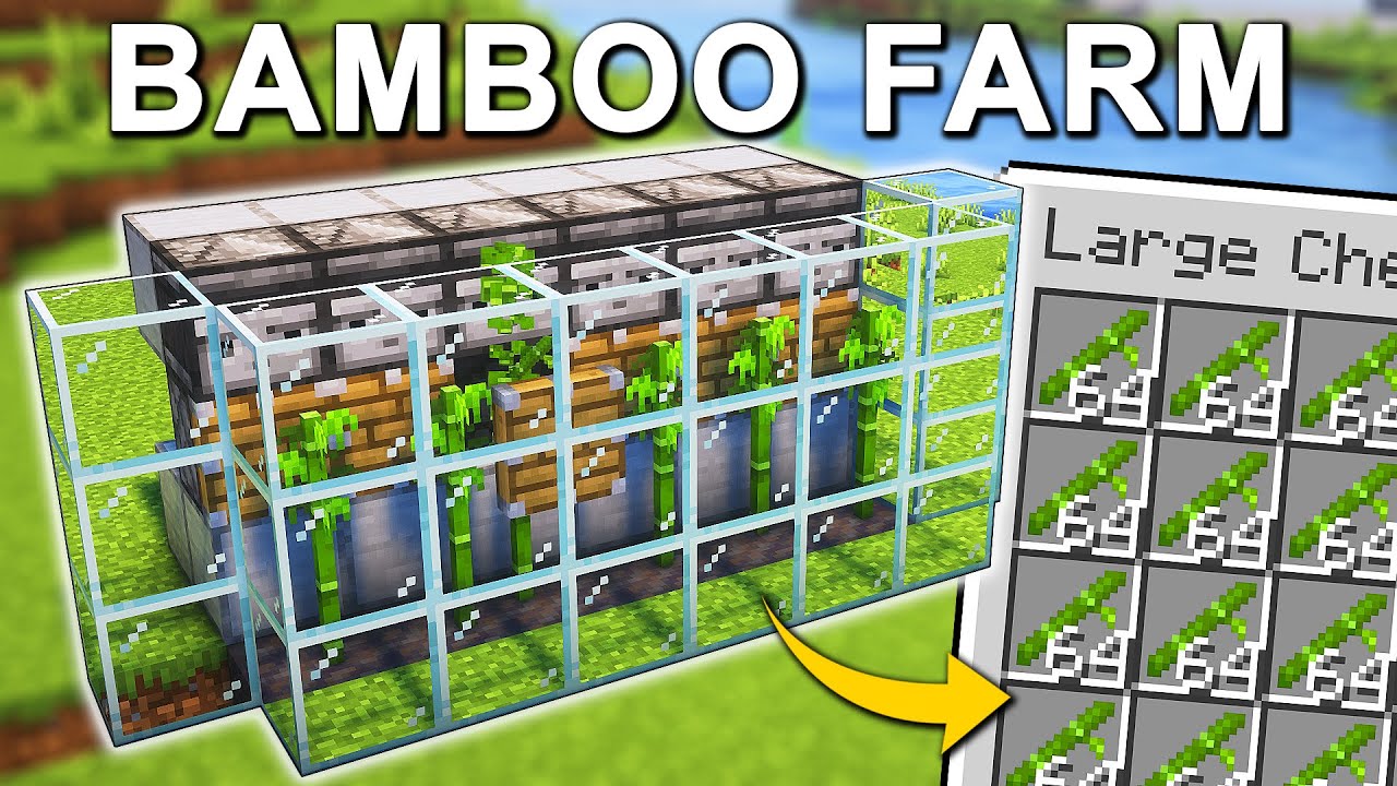 Easiest Bamboo Farm In Minecraft 1 21 11 Tutorial Youtube