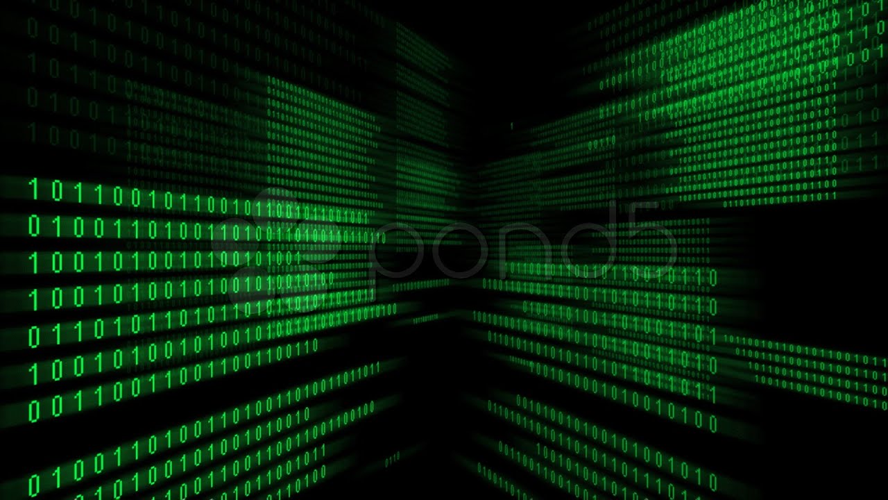 Binary Code Hd Stock Footage Youtube