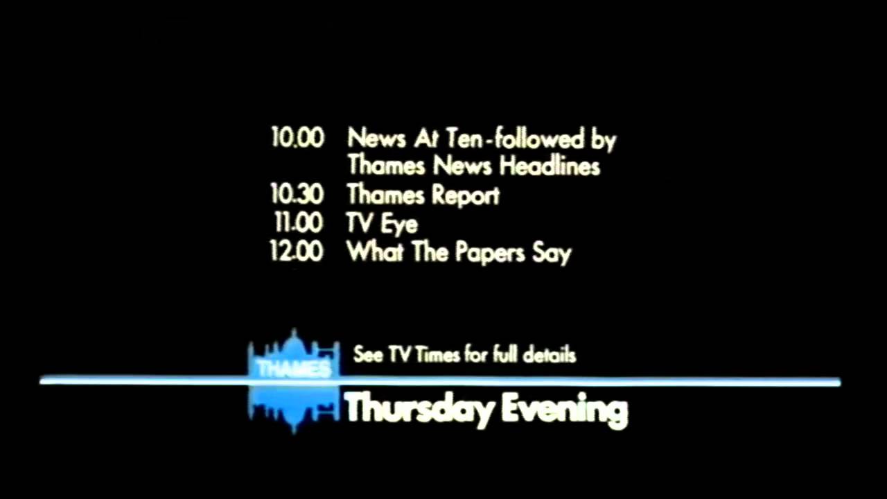 Thames Television Interval Mock Youtube