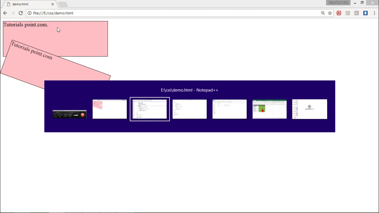 Css 3 2d Transform Youtube