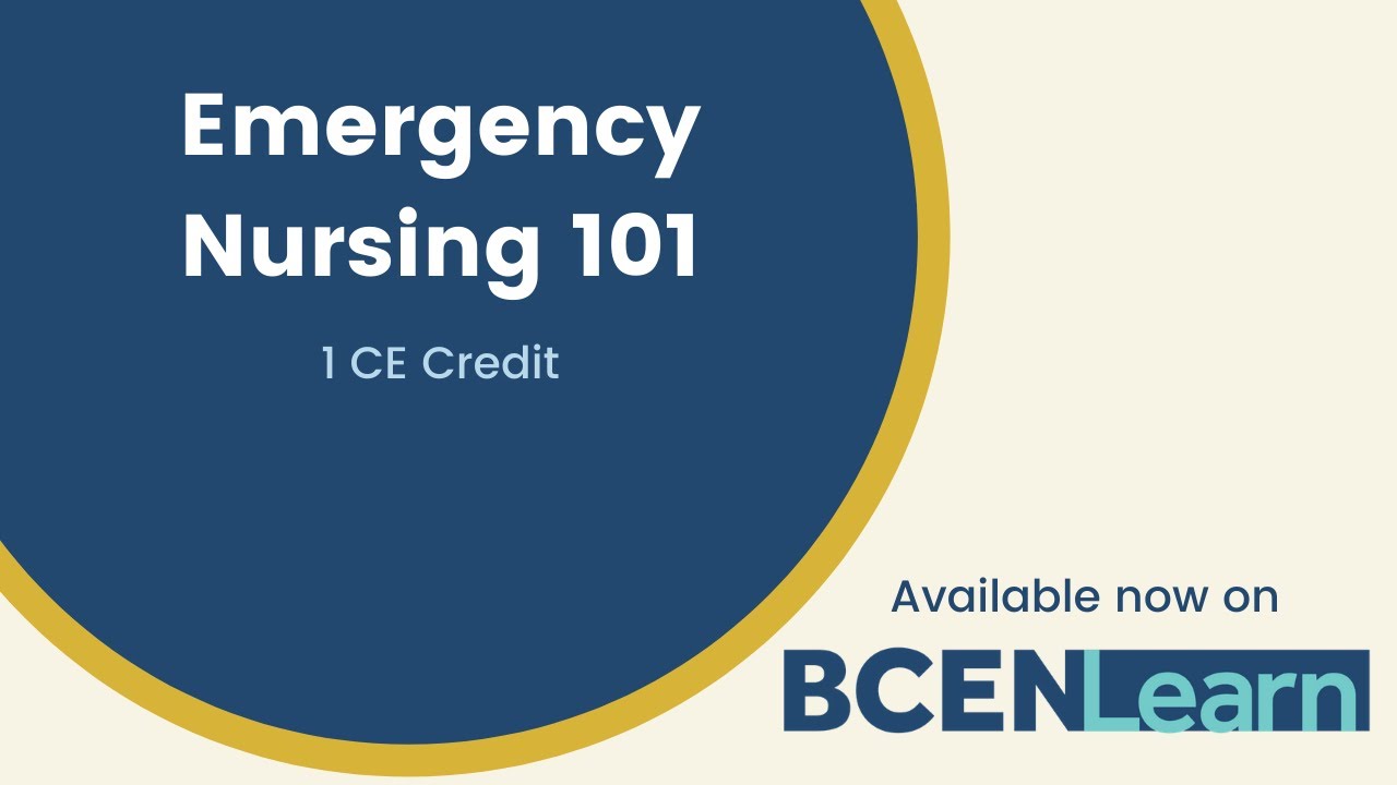 Emergency Nursing 101 Youtube