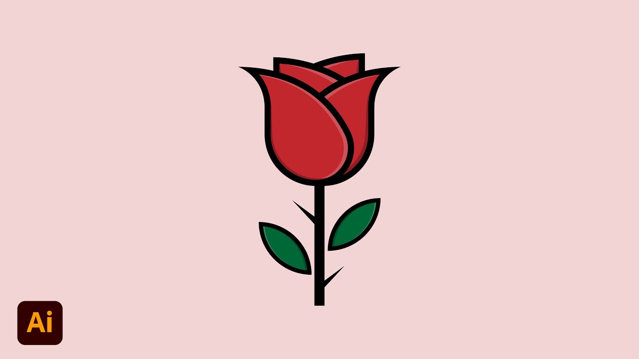 How To Draw Rose In Illustrator