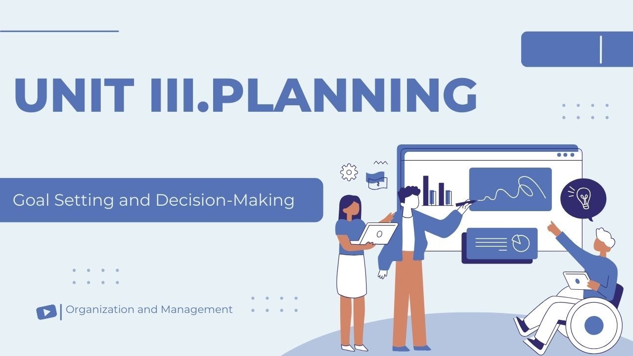 Unit Iii Planning Introduction To Planning Youtube