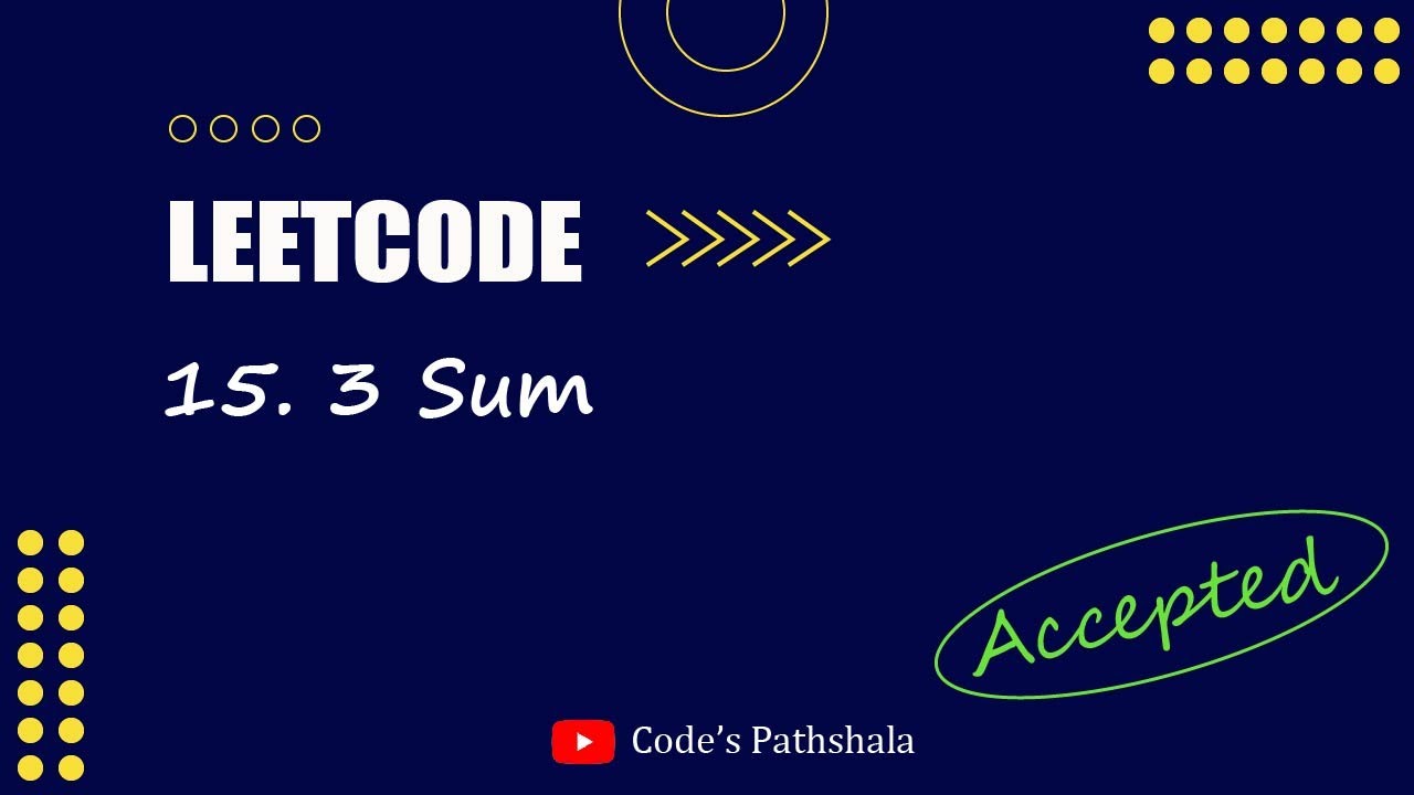 15 3sum Problem Solve In Python Leetcode Solutions Youtube