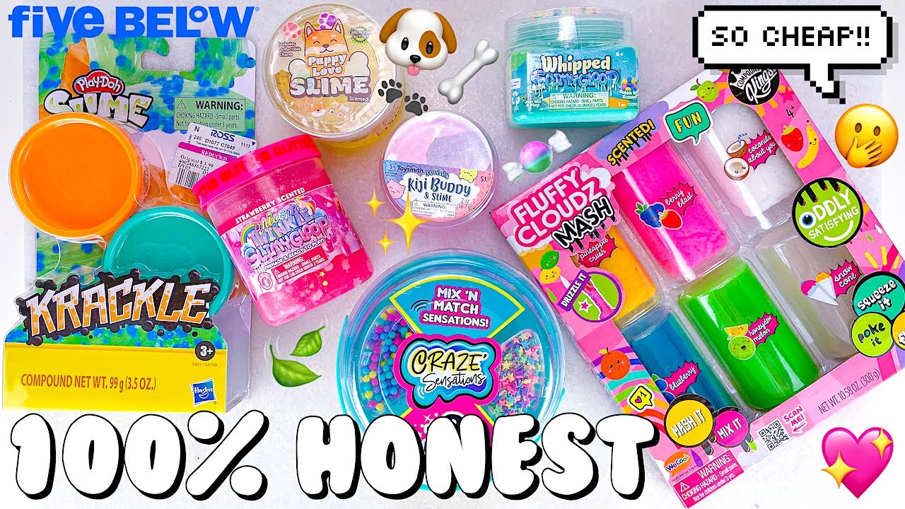 Five Below Vs Ross Store Bought Slime Review рџ Less Than 7 Youtube