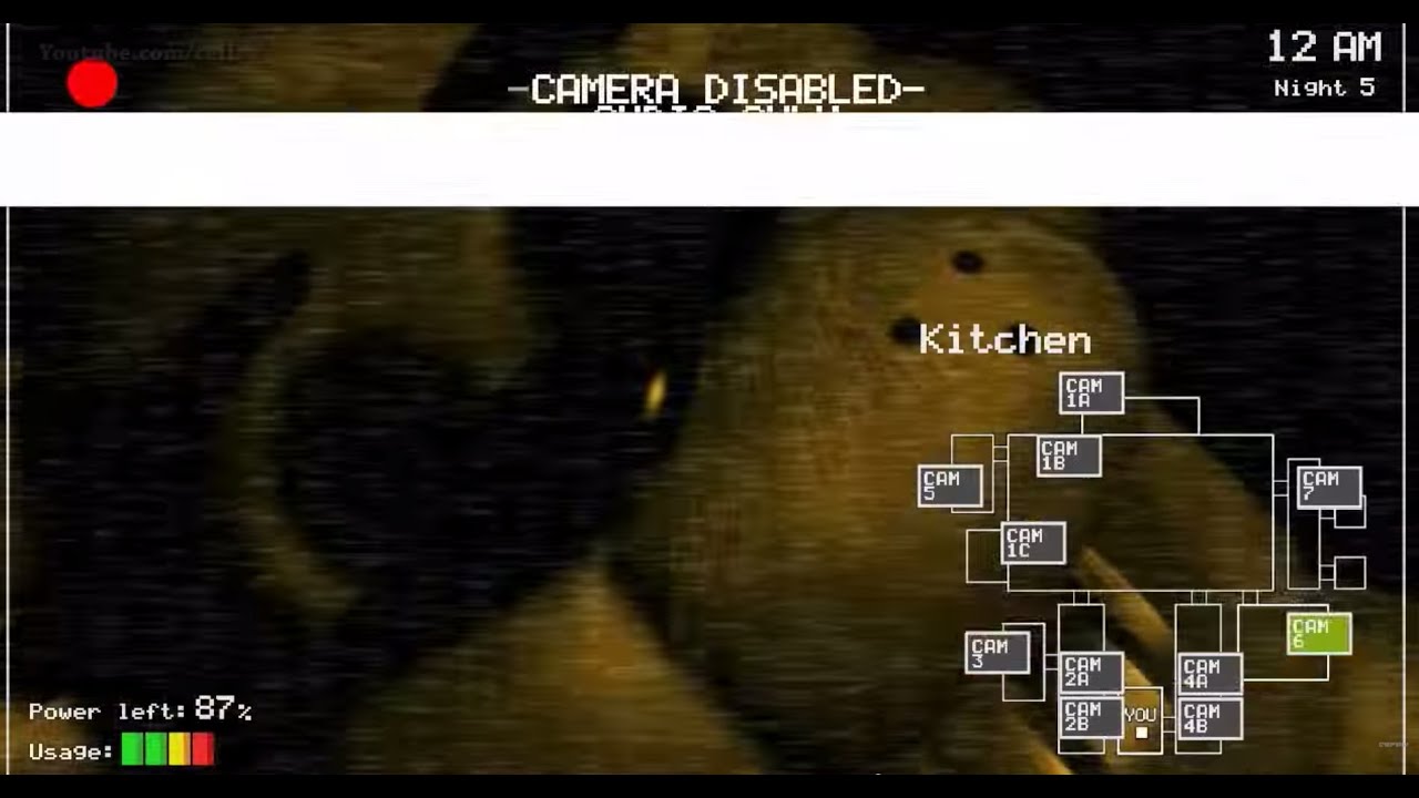 Unseen Footage Of The Kitchen Camera In Five Nights At Freddys Youtube