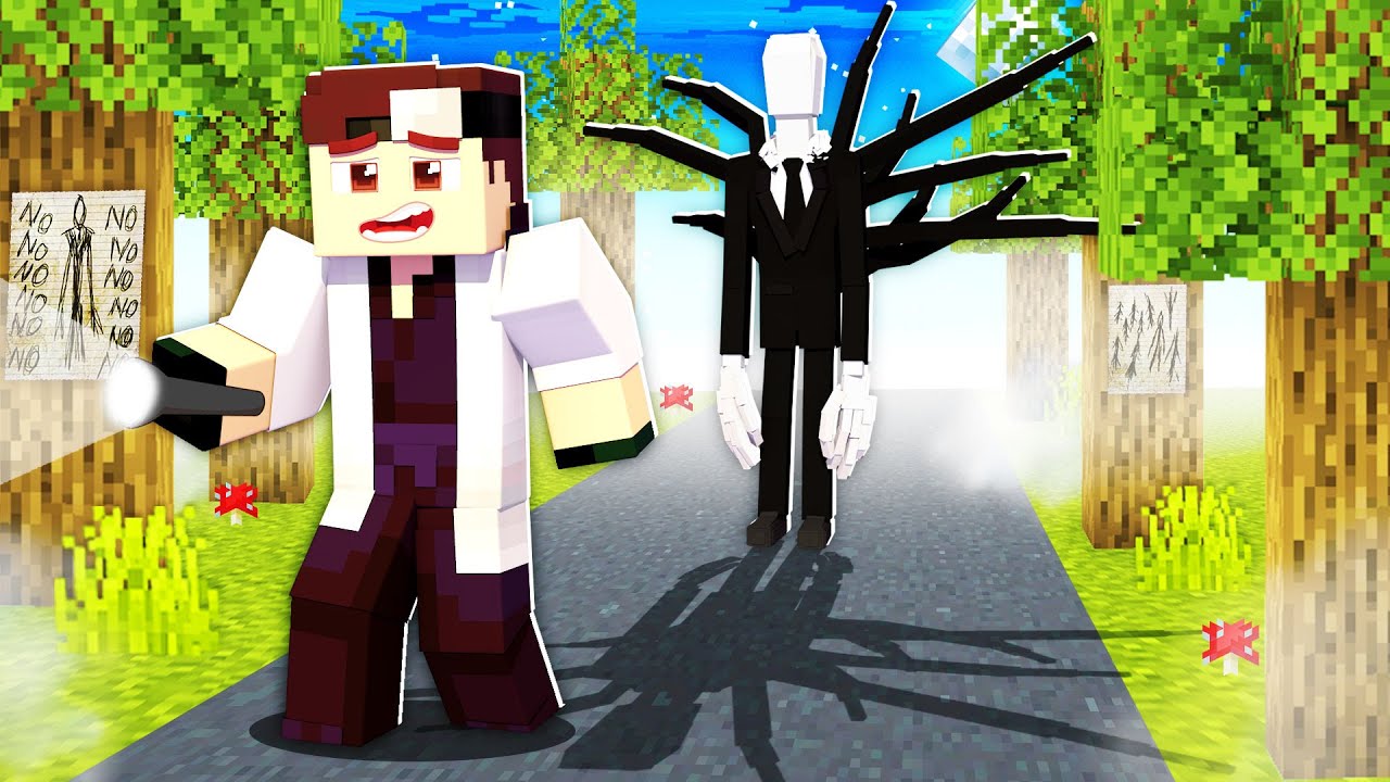 Slender Man στο Minecraft Youtube