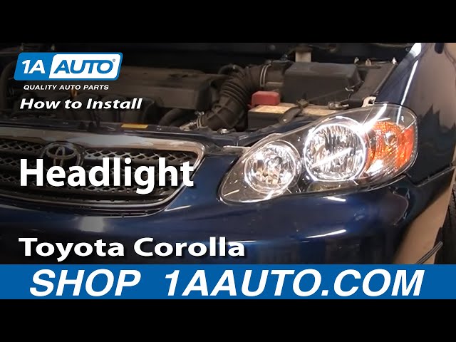 How To Replace Headlight Bulbs Toyota Corolla 2003 2008 55 Off