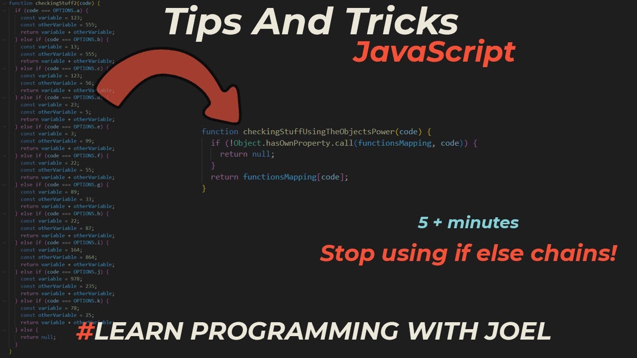 Five Minutes On Tips And Tricks Javascript Stop Using If Else