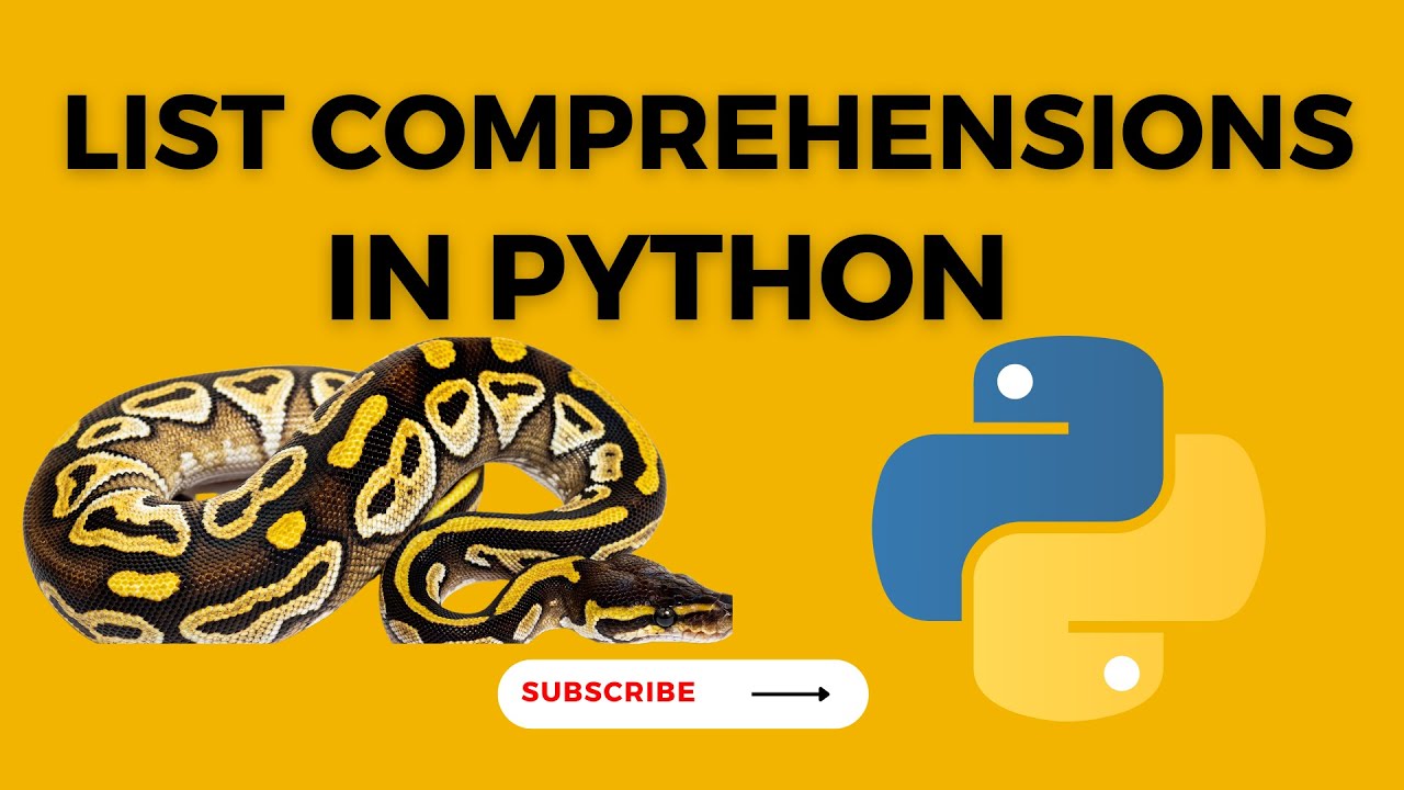 List Comprehension Python Tutorial Learn Python Programming Youtube