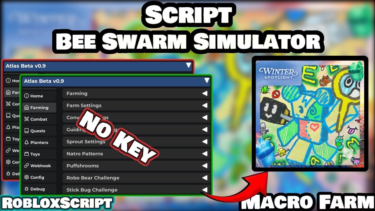 Free Bee Swarm Simulator Script Auto Dig Auto Quest Auto Macro