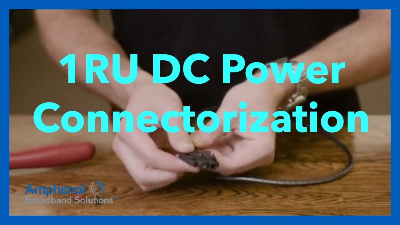 1ru Dc Power Connectorization Youtube