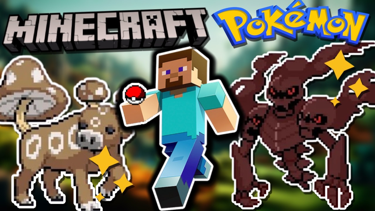 New Minecraft Pokemon Region Extra Forms And Shiny Pokemon Youtube