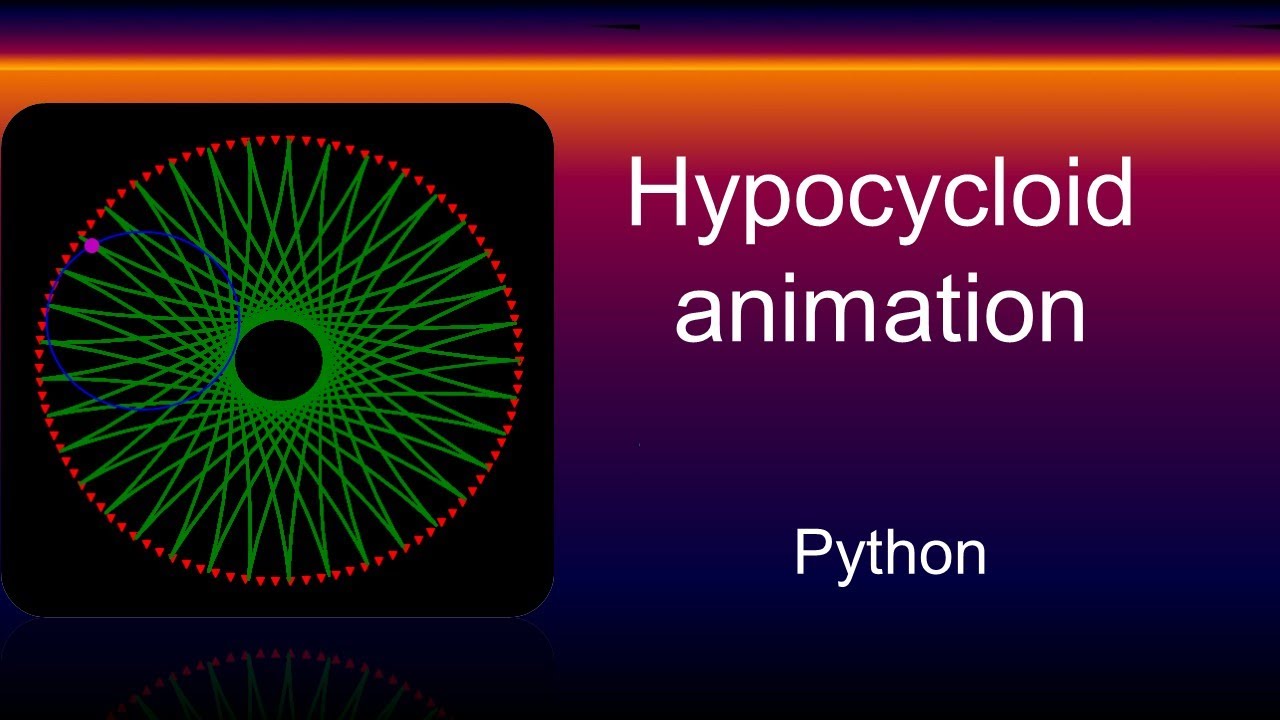 Math Animation Hypocycloid In Python Matplotlib Engineering Drawing