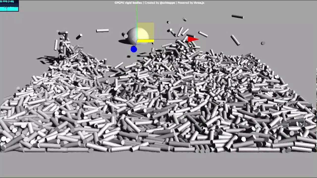 Webgl Gpgpu Physics Simulation Youtube
