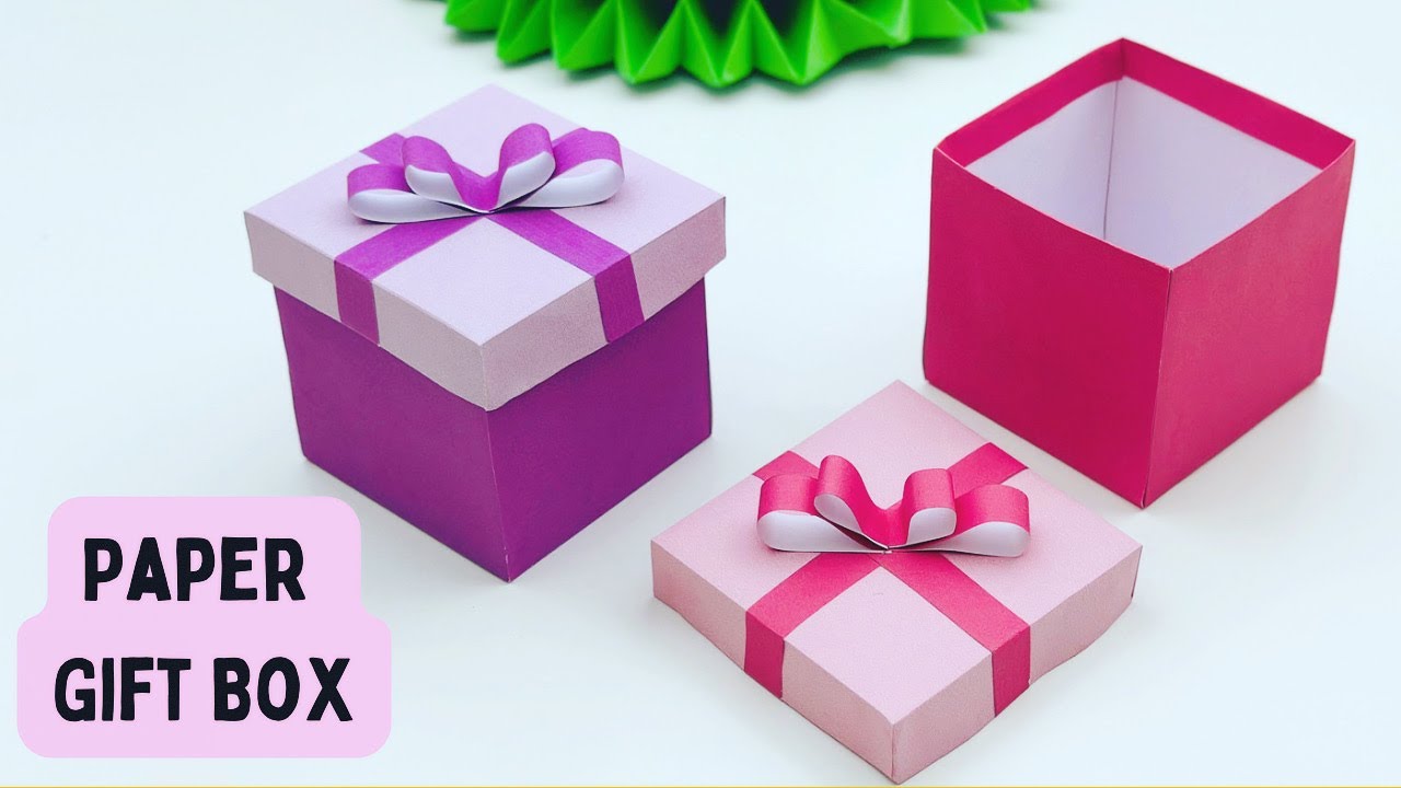 Diy Mini Paper Gift Box Paper Craft Easy Origami Gift Box Diy
