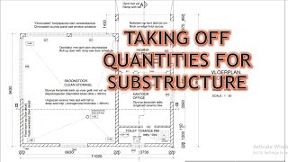 Taking Off Quantities For The Substructure Of Complex Building Plan