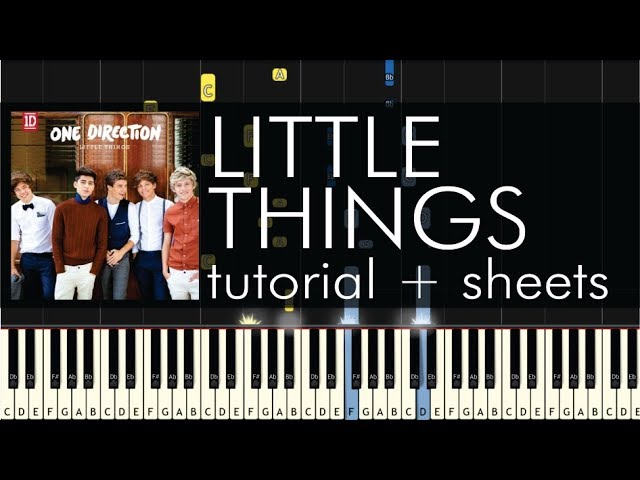 One Direction Piano Sheet Music With Letters