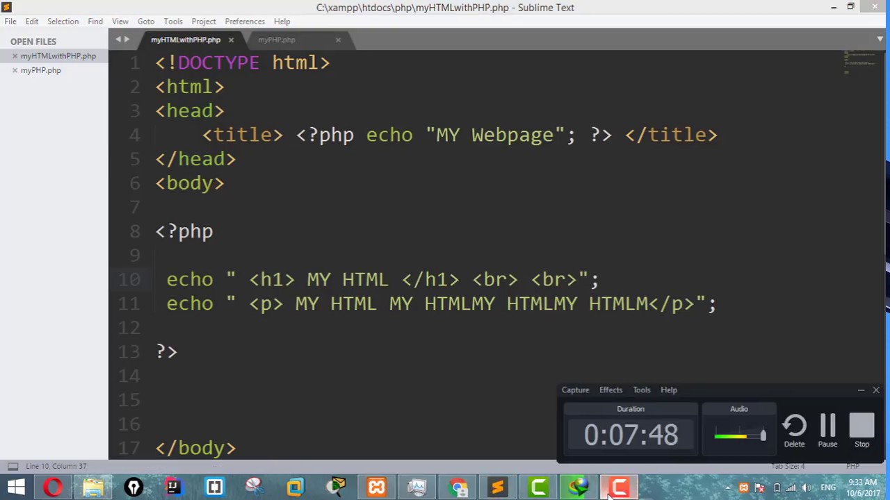 Php Tutorial For Beginners 8 Echo And Print In Php With Embedding