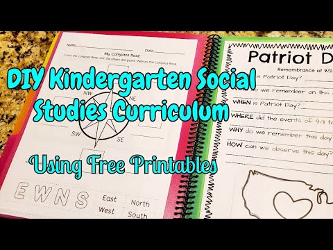 Kindergarten Social Studies Diy Curriculum Free Printables Youtube