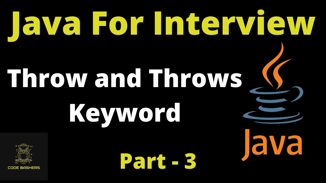 Difference Between Throw And Throws Keyword In Java Java Important