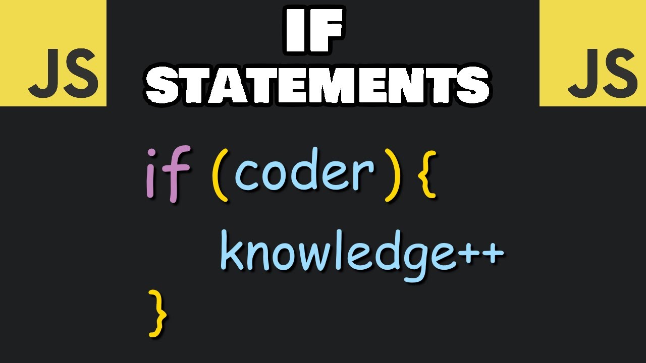 If Statements In Javascript Are Easy рџ Youtube